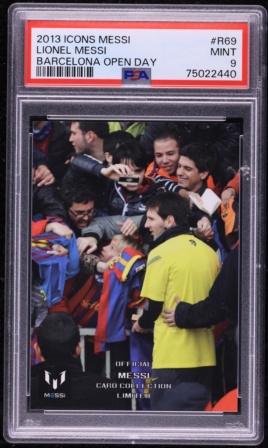 2013 Icons Messi Limited Collection Barcelona Open Day Lionel Messi PSA ...