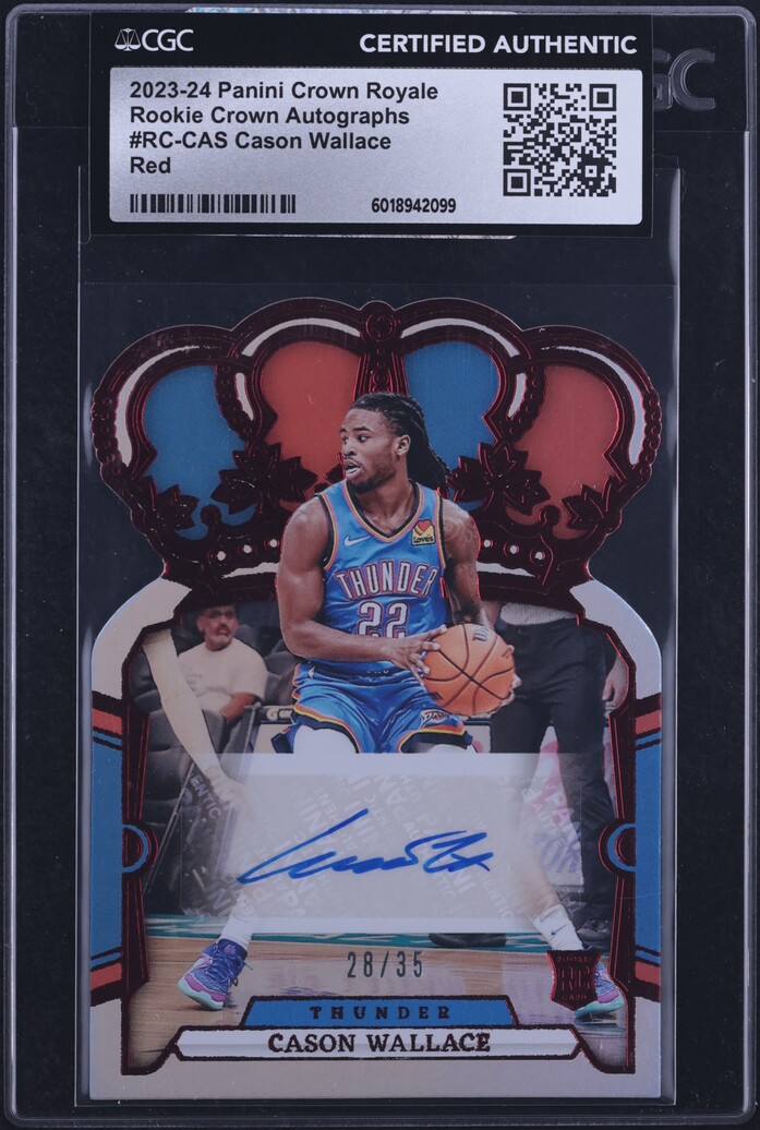 2023 Crown Royal Red Cason Wallace ROOKIE AUTO /35 #RC-CAS CGC AUTH on ...