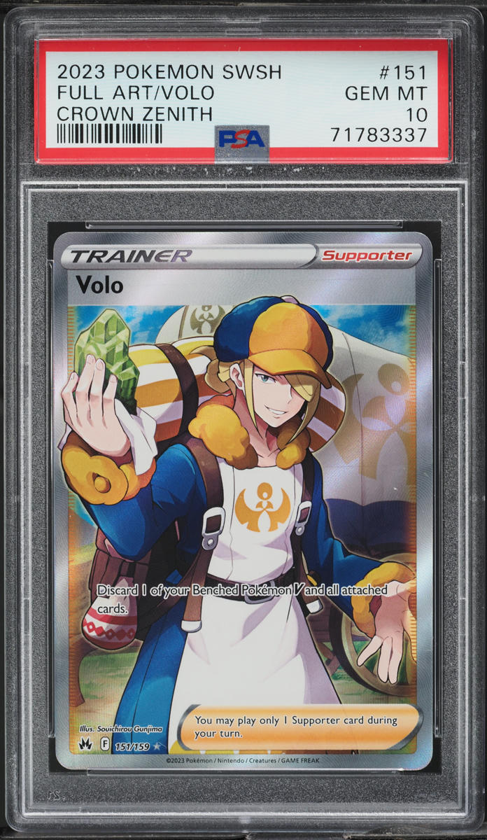 2023 Pokemon Sword & Shield Crown Zenith Full Art Lunatone #GG11 PSA 10 ...