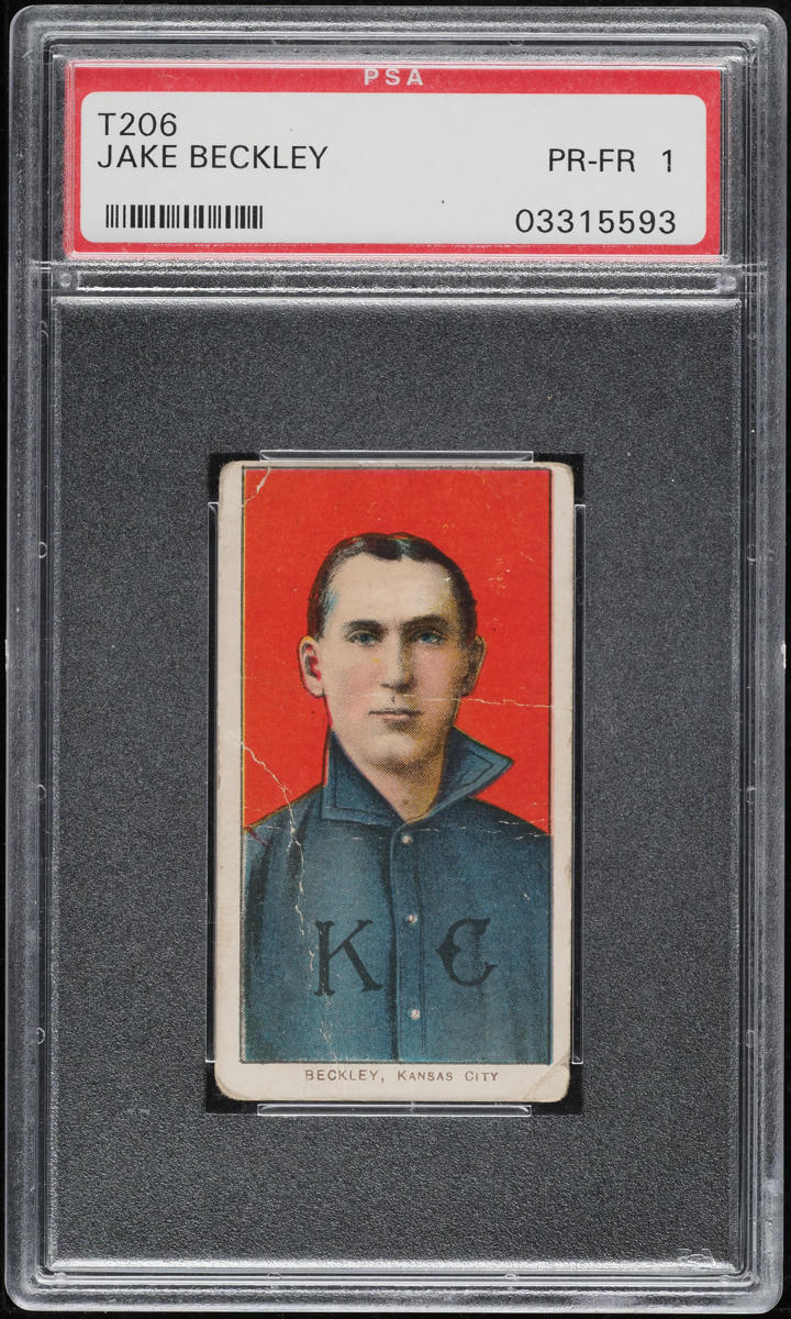 1909-11 T206 Jake Beckley SOVEREIGN PSA 1 PR on Fanatics Collect
