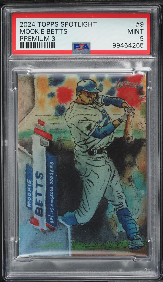 2024 Topps Spotlight Premium 3 Mookie Betts /3 #9 PSA 9 MINT on ...