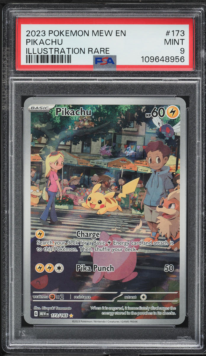 2023 Pokemon Scarlet & Violet 151 IR Pikachu #173 PSA 9 MINT on ...