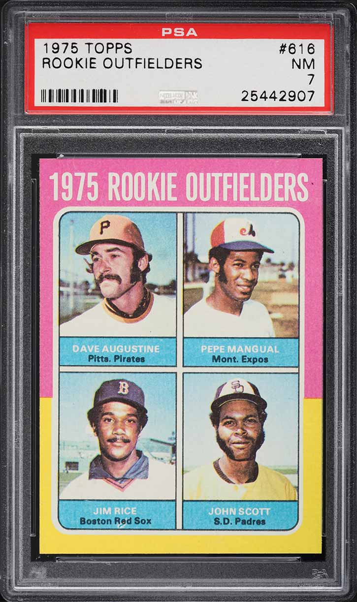 1975 Topps Jim Rice ROOKIE #616 PSA 7 NRMT on Fanatics Collect