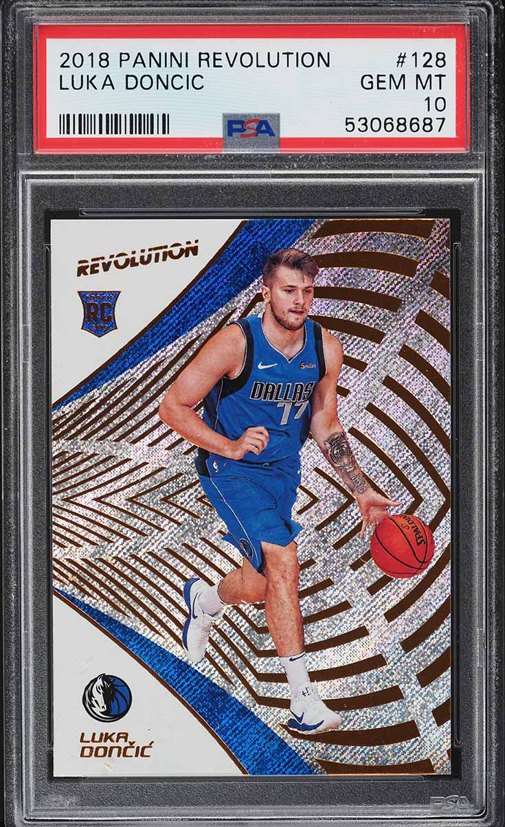 2018 Panini Revolution Luka Doncic ROOKIE #128 PSA 10 GEM MINT on ...