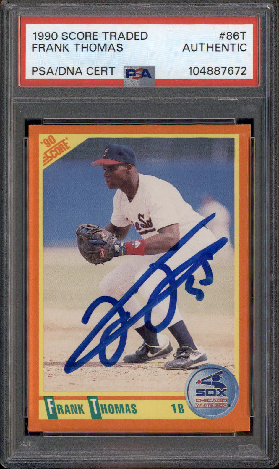 1990 Score Traded #86T Frank Thomas Autograph Auto PSA Authentic on ...