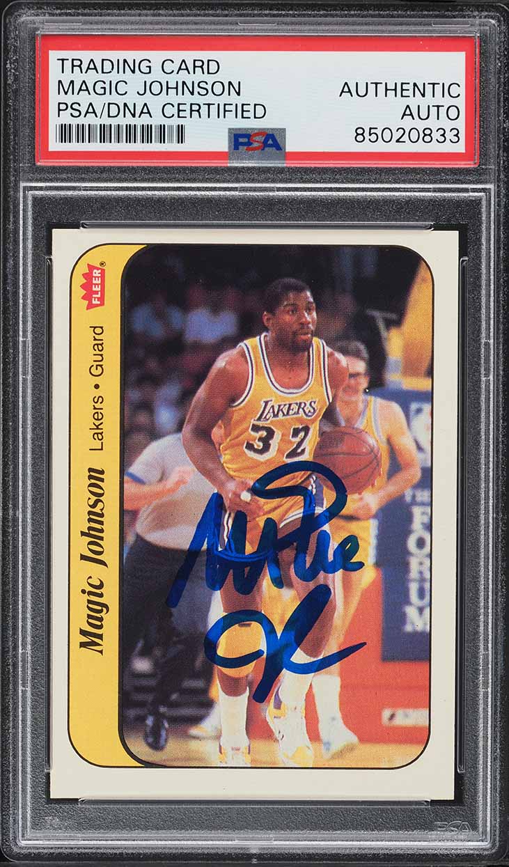 Magic Johnson Signed Autographed Trading Card AUTO PSA/DNA AUTH on ...