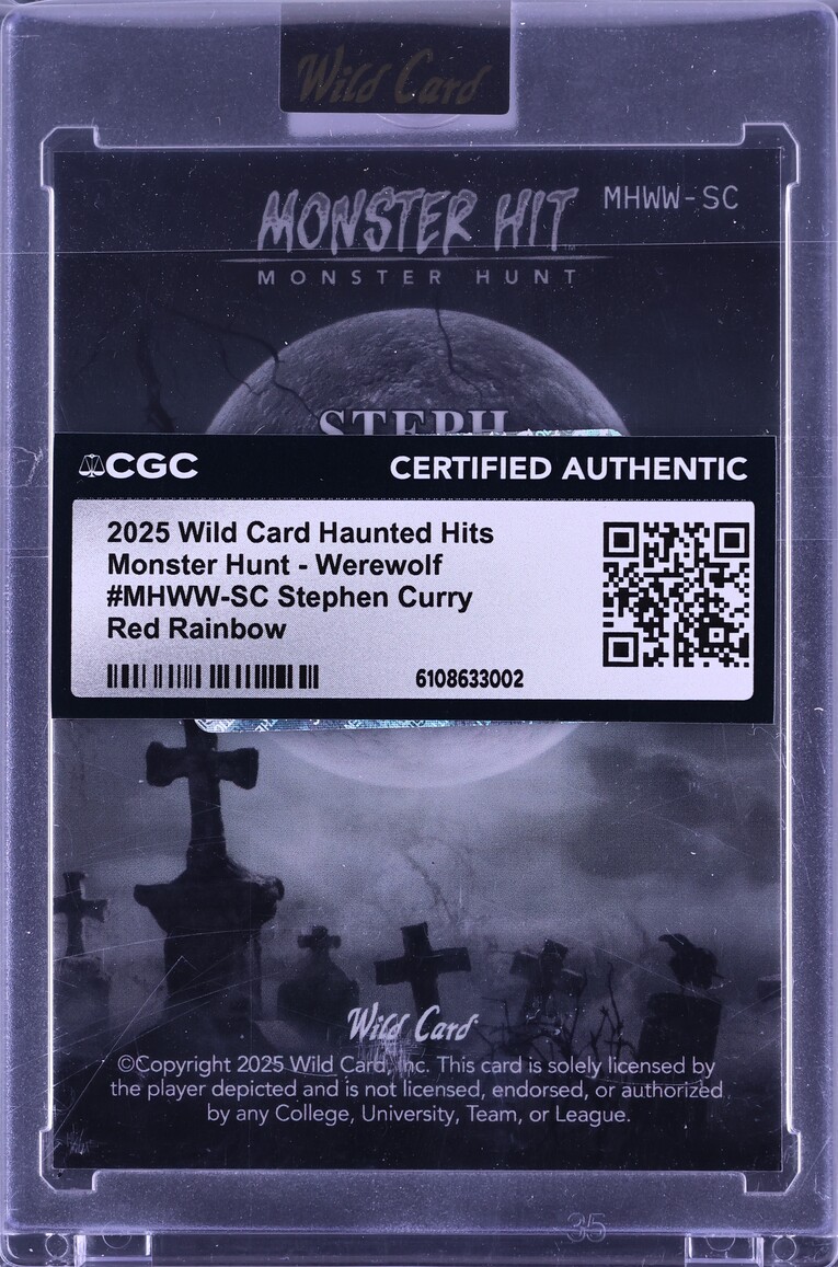 2025 Wild Card Haunted Hits Monster Hit Werewolf Red Rainbow Stephen ...