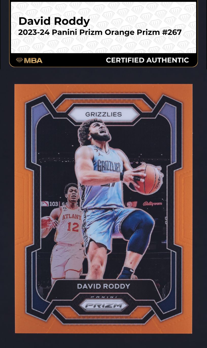 2023 Panini Prizm Orange David Roddy /49 #267 MBA AUTH on Fanatics Collect