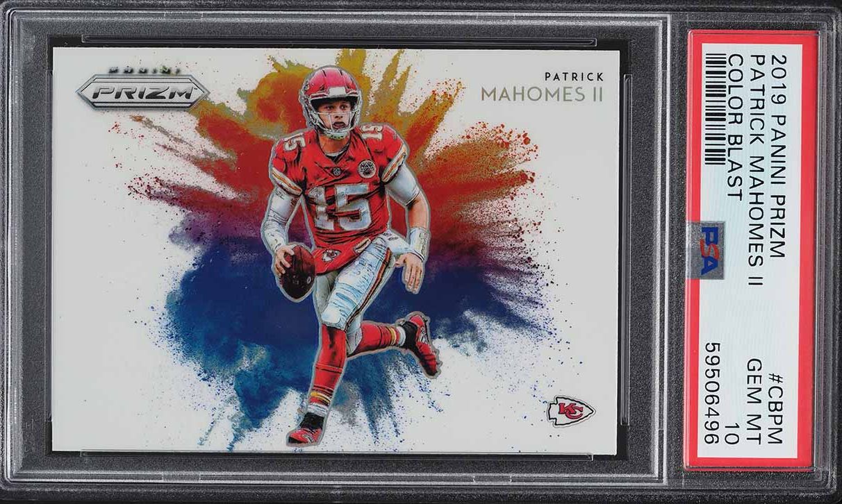 2019 Panini Prizm Color Blast Patrick Mahomes II #CB-PM PSA 10 GEM MINT ...