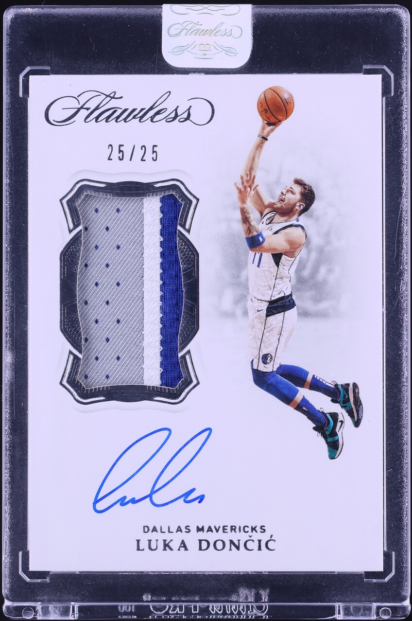 2018 Panini Flawless Vertical Luka Doncic ROOKIE PATCH AUTO 25/25 #VP ...