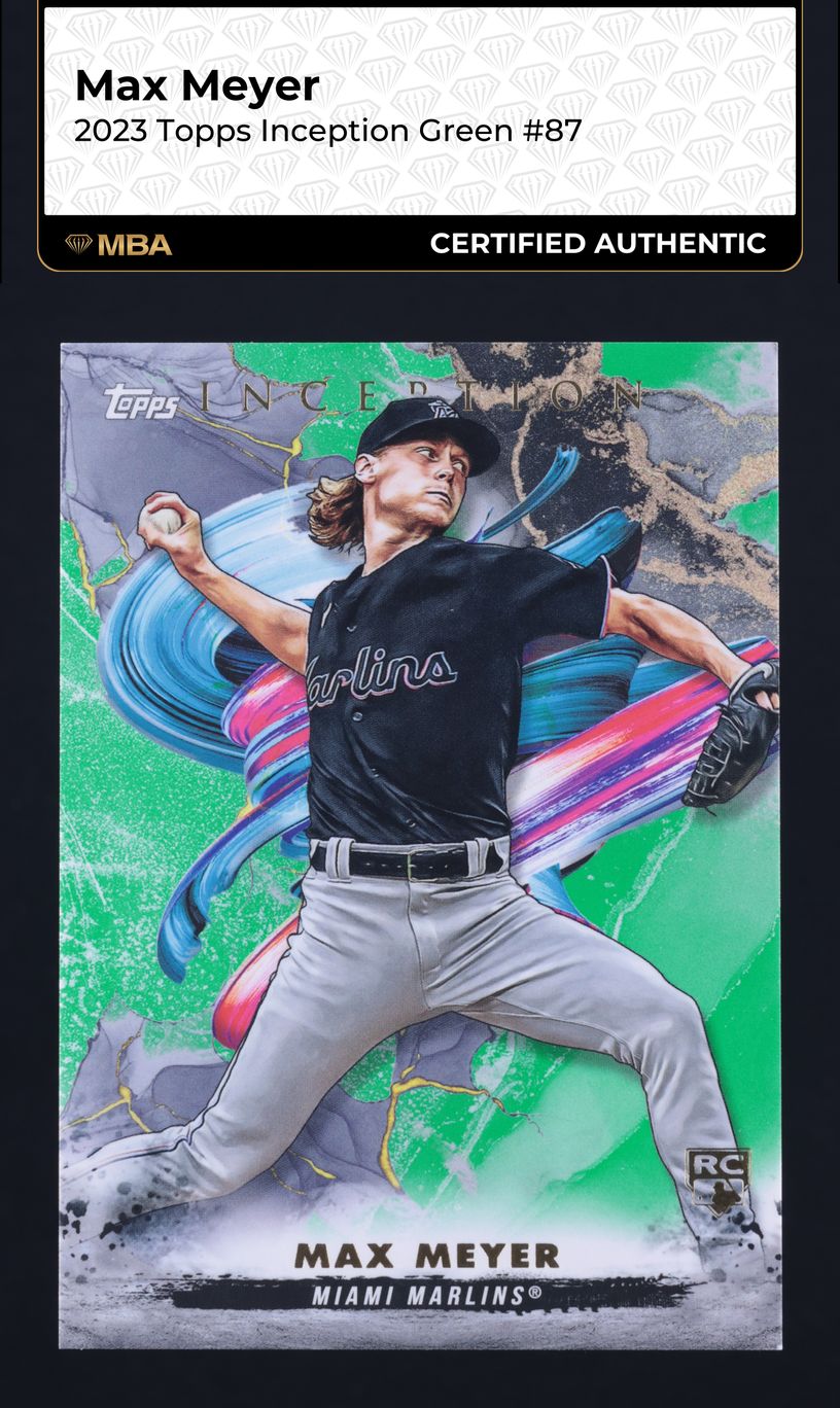 2023 Topps Inception Green Max Meyer ROOKIE #87 MBA AUTH on Fanatics ...