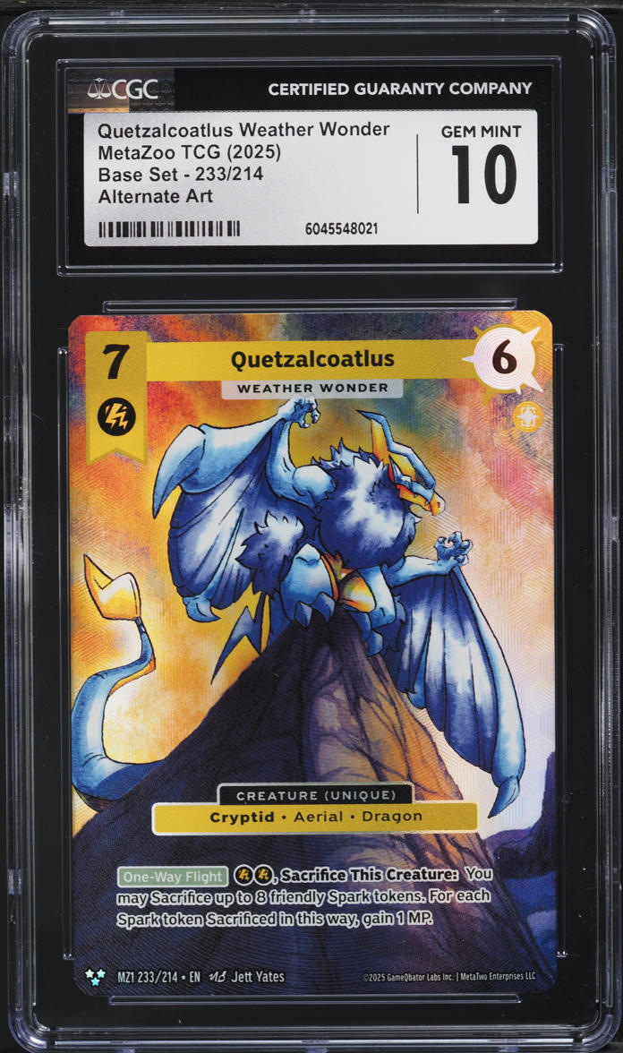 2025 MetaZoo TCG Base Set Alt Art Quetzalcoatlus Weather Wonder #233 ...