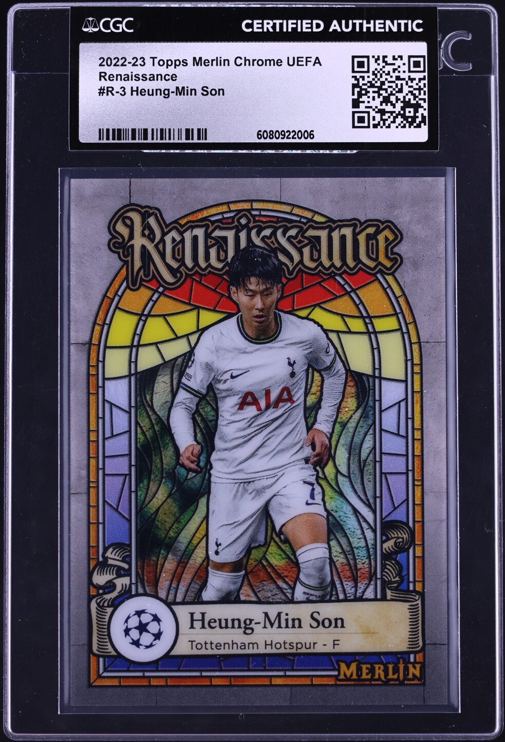 2022 Topps Merlin Chrome UEFA Renaissance Heung-Min Son #R-3 CGC AUTH ...