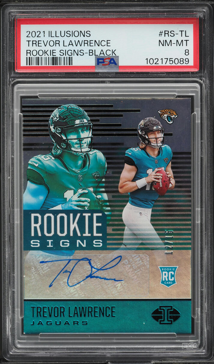 2021 Panini Illusions Signs Black Trevor Lawrence ROOKIE AUTO /15 #RS ...