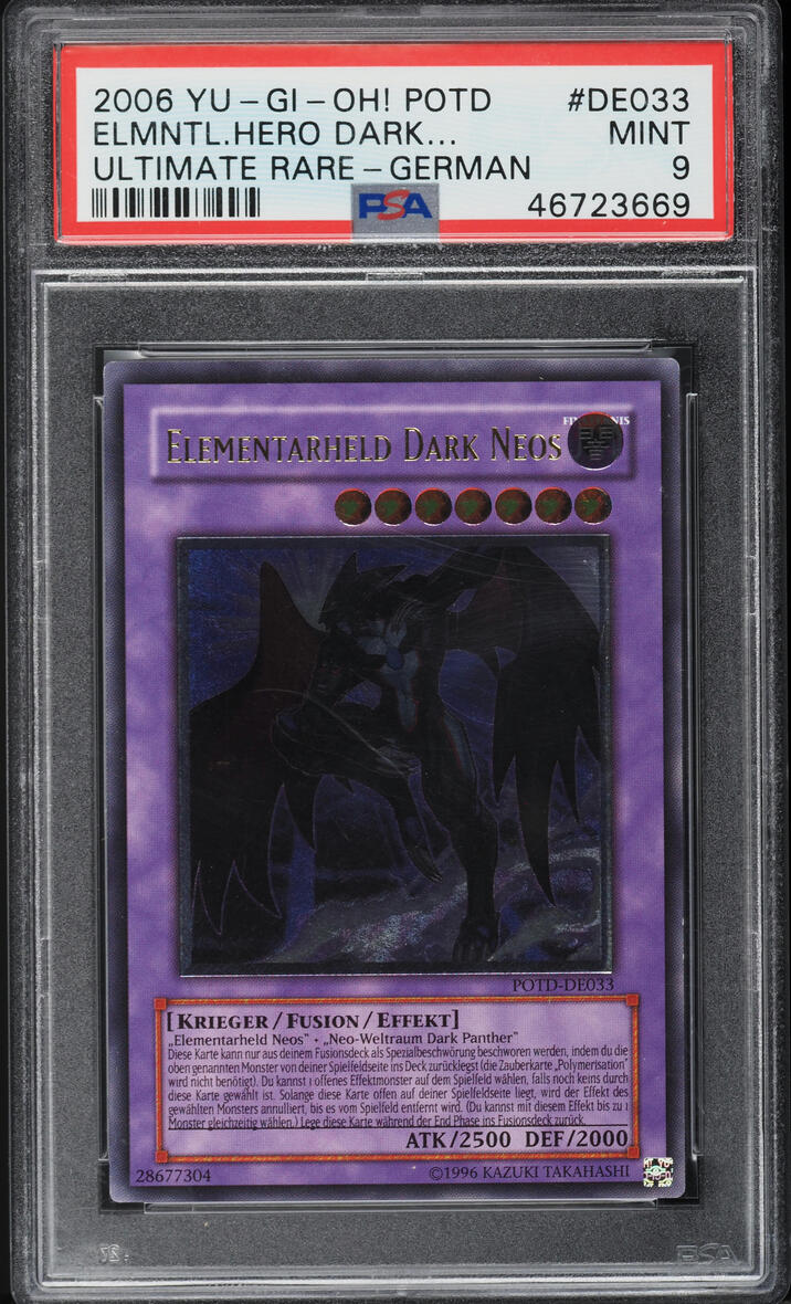 2006 Yu-Gi-Oh! German POTD Ultimate Rare E-Hero Dark Neos #POTD-DE033 ...