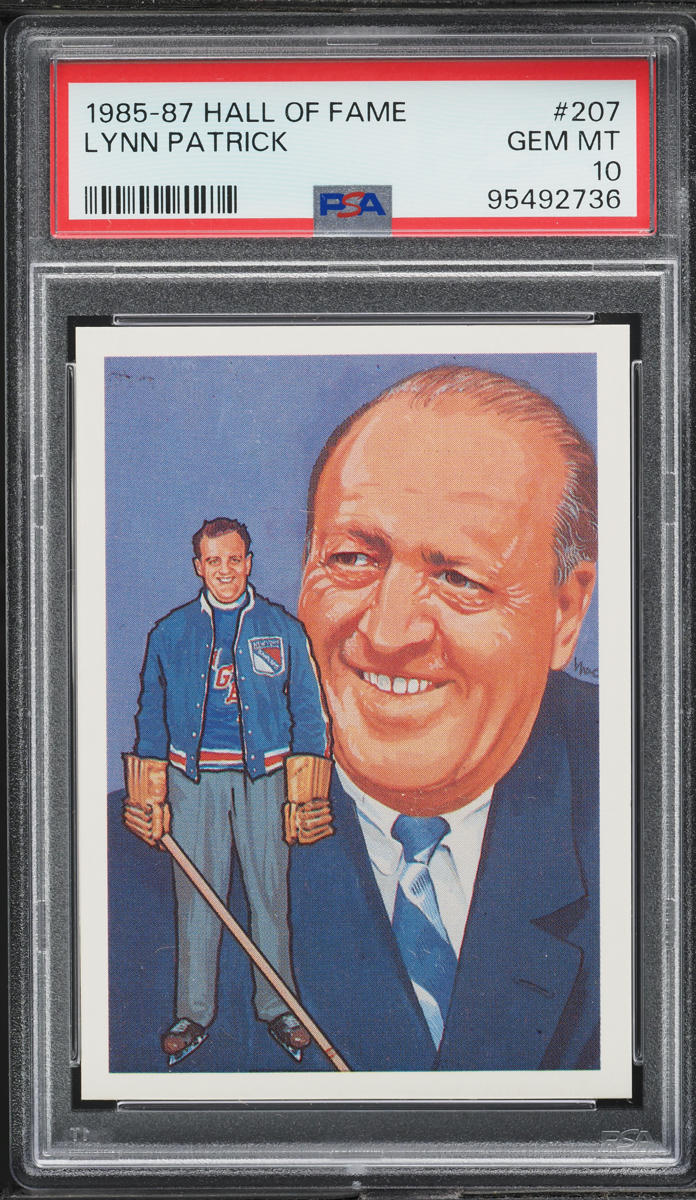 1985 Hall Of Fame Hockey Lynn Patrick #207 PSA 10 GEM MINT on Fanatics ...