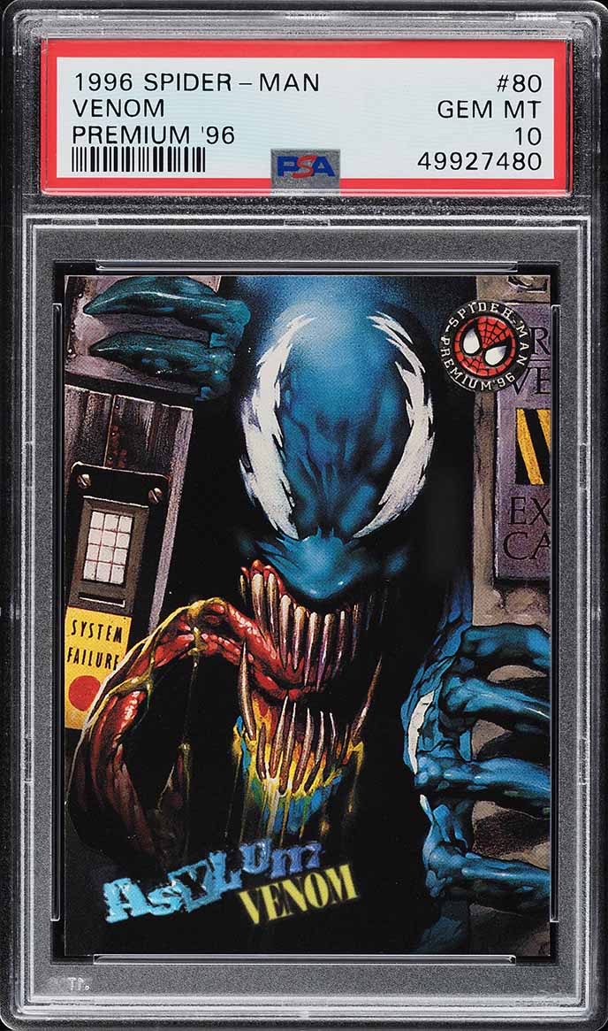 1996 Spider-Man Premium '96 Venom #80 PSA 10 GEM MINT on Fanatics Collect