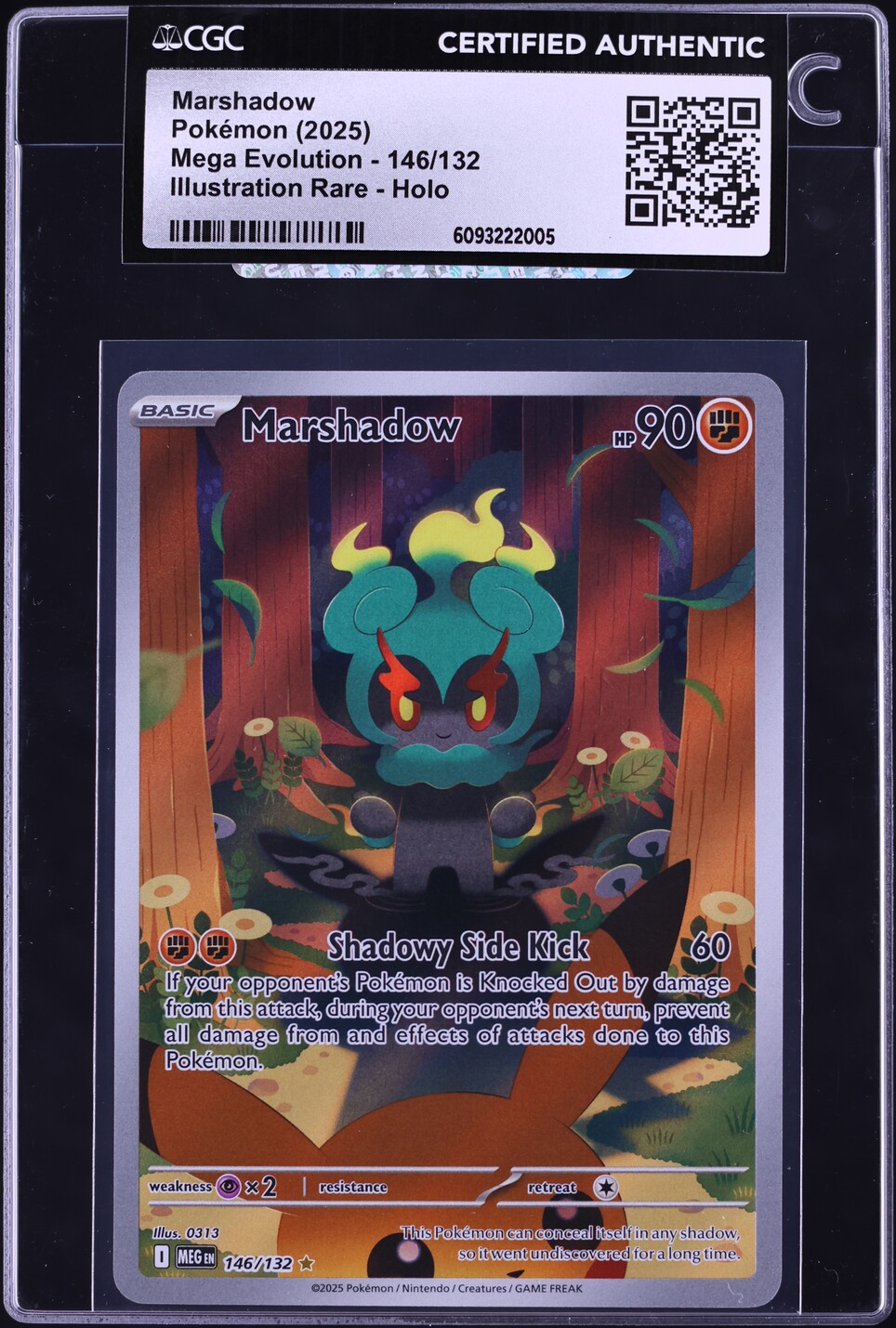2025 Pokemon Mega Evolution IR Marshadow #146 CGC AUTH on Fanatics Collect
