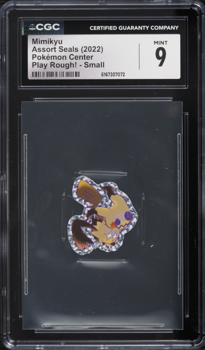 2022 Pokemon Center Assort Seals Play Rough! Small Mimikyu CGC 9 MINT ...