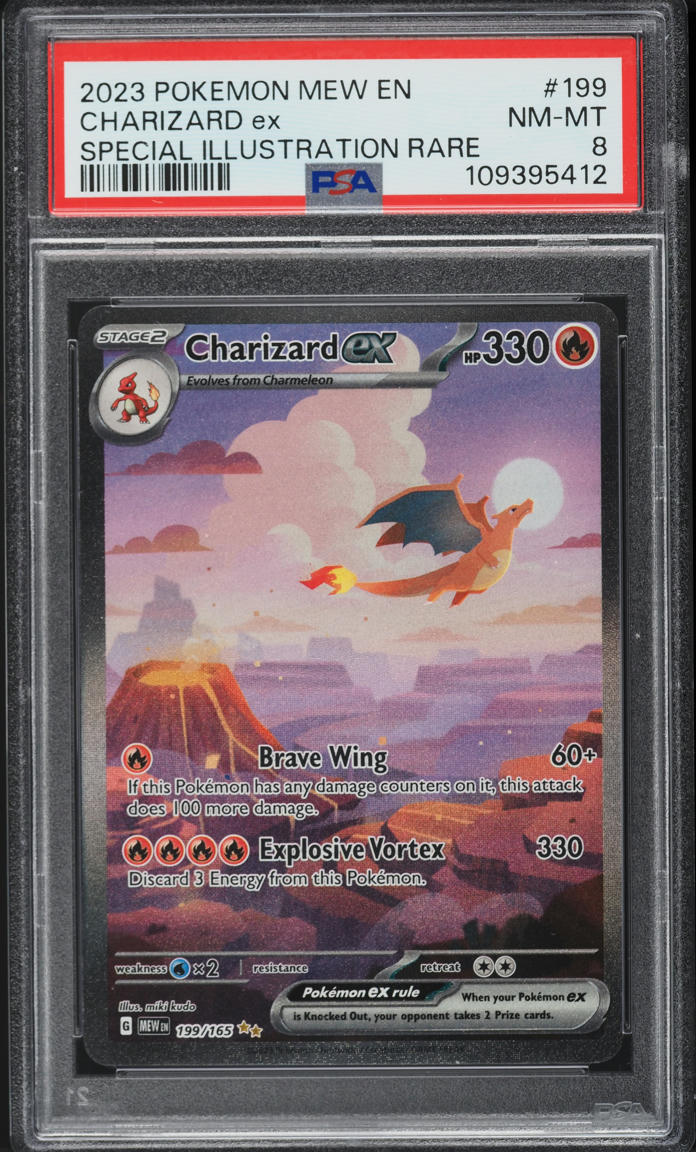 2023 Pokemon Scarlet & Violet 151 SIR Charizard ex #199 PSA 8 NM-MT on Fanatics Collect