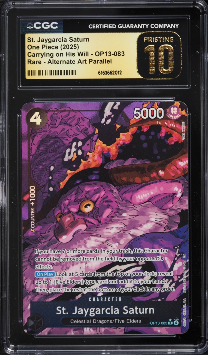 2025 One Piece Carrying On His Will Alt Art St. Jaygarcia Saturn #OP13 ...