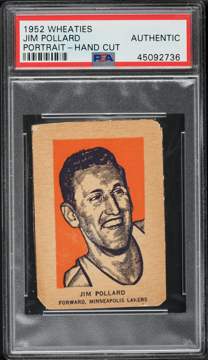 1952 Wheaties Jim Pollard PORTRAIT PSA AUTH on Fanatics Collect