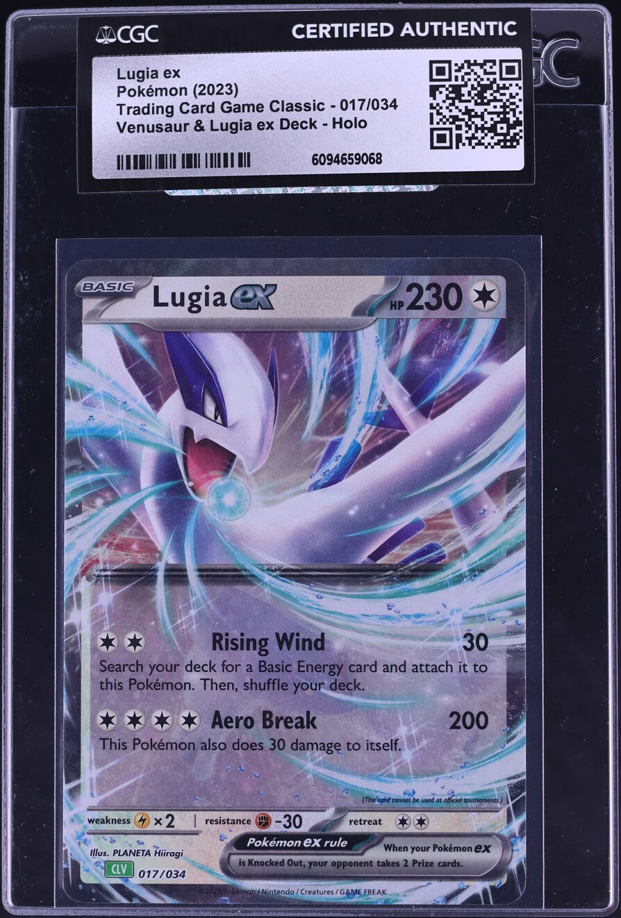 2023 Pokemon TCG Classic Collection Lugia ex #17 CGC AUTH on Fanatics ...