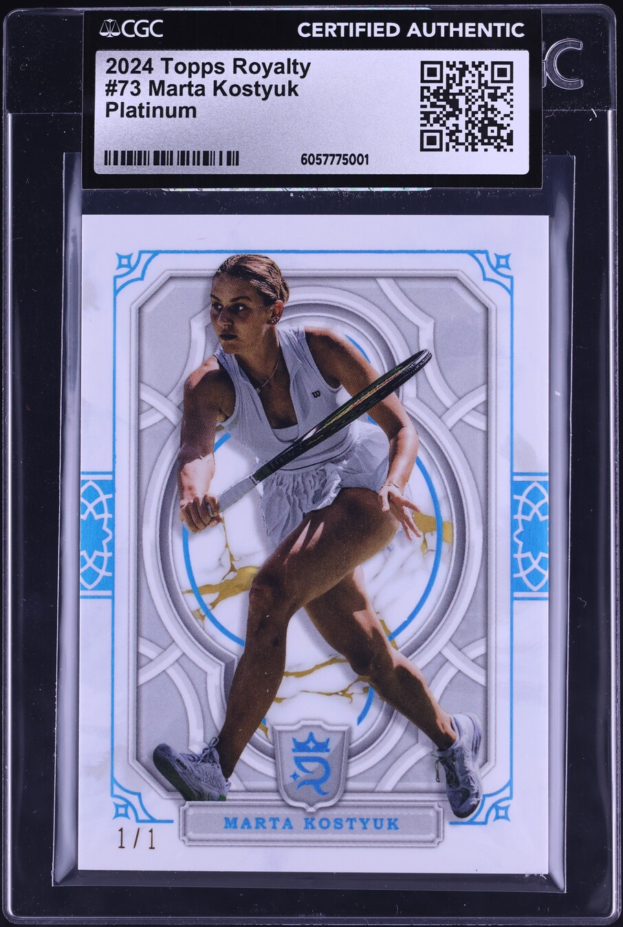 2024 Topps Royalty Platinum Marta Kostyuk 1/1 #73 CGC AUTH on Fanatics ...