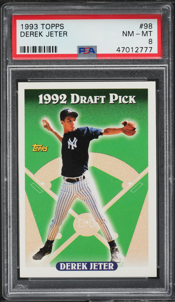 1993 Topps Derek Jeter ROOKIE #98 PSA 8 NM-MT on Fanatics Collect