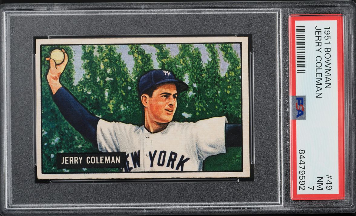 1951 Bowman Jerry Coleman #49 PSA 7 NRMT on Fanatics Collect