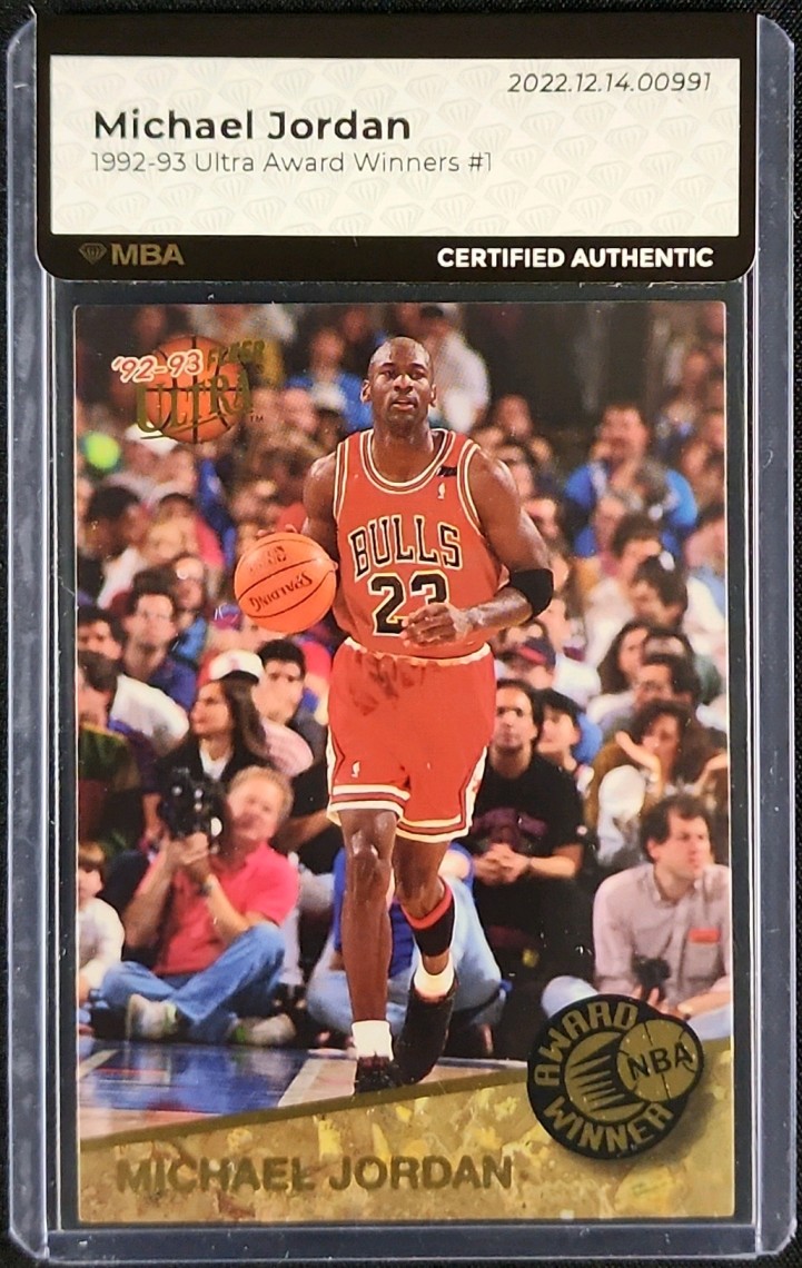 1992 Ultra Award Winners Michael Jordan #1 MBA AUTH on Fanatics Collect