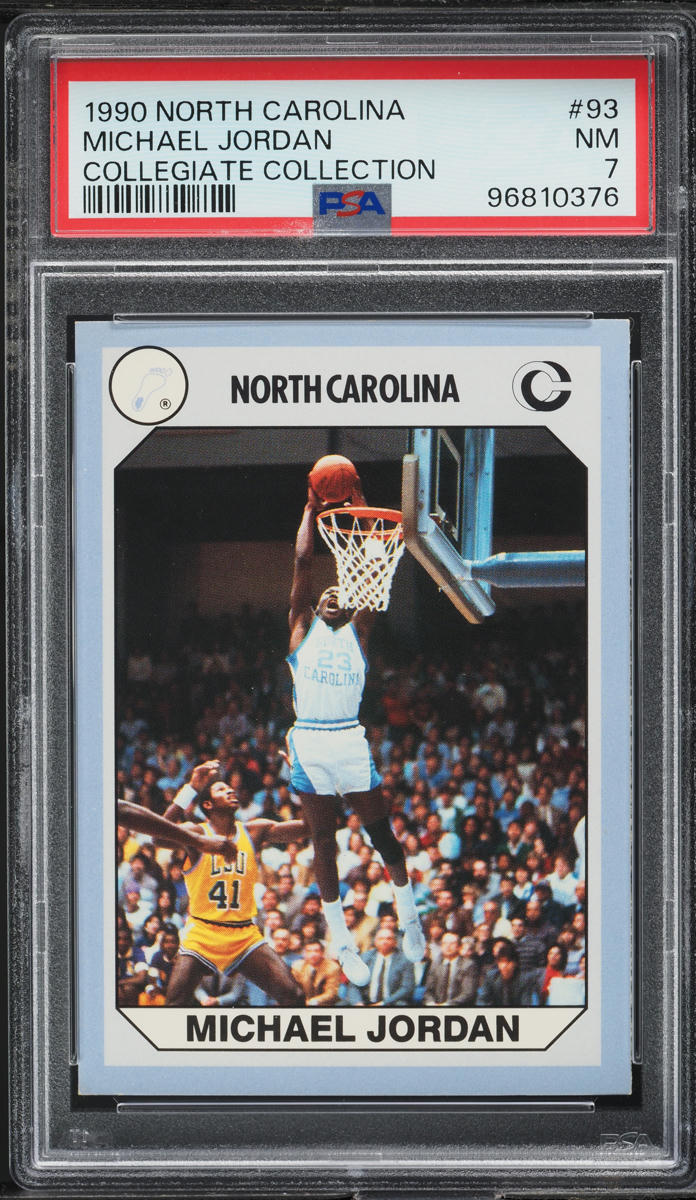 1990 Collegiate Collection North Carolina Michael Jordan #93 PSA 7 NRMT ...