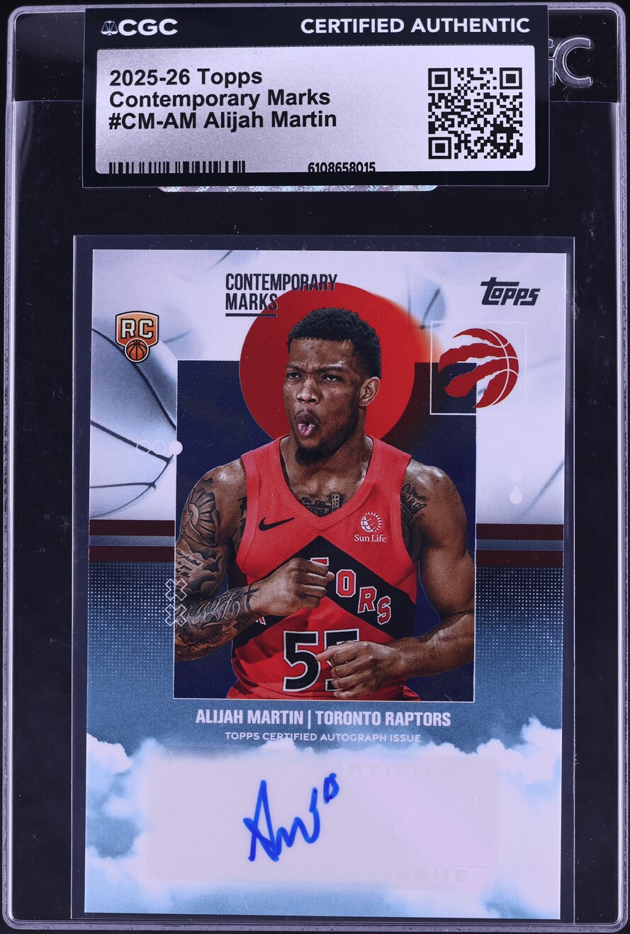 2025 Topps Contemporary Marks Alijah Martin ROOKIE AUTO #CM-AM CGC AUTH ...