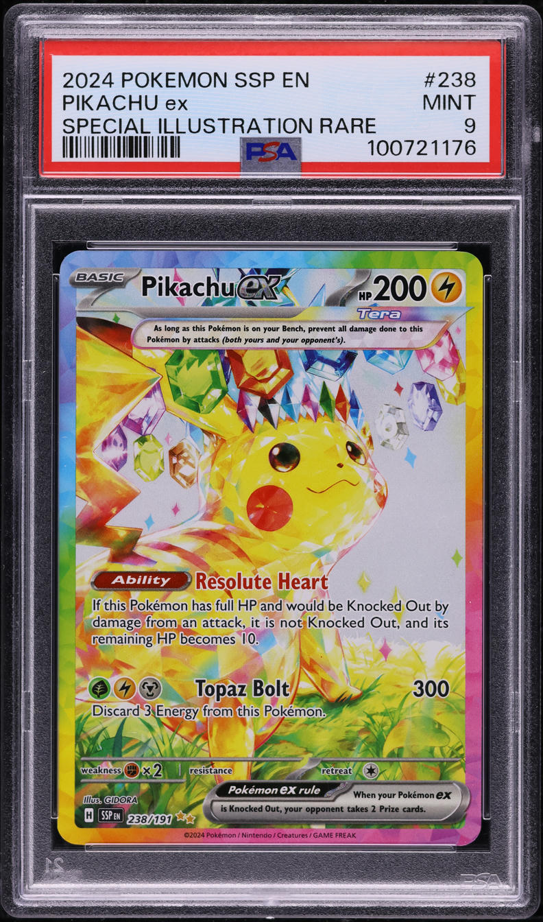 2024 Pokemon SSP Surging Sparks Special Illustration Rare Pikachu ex ...