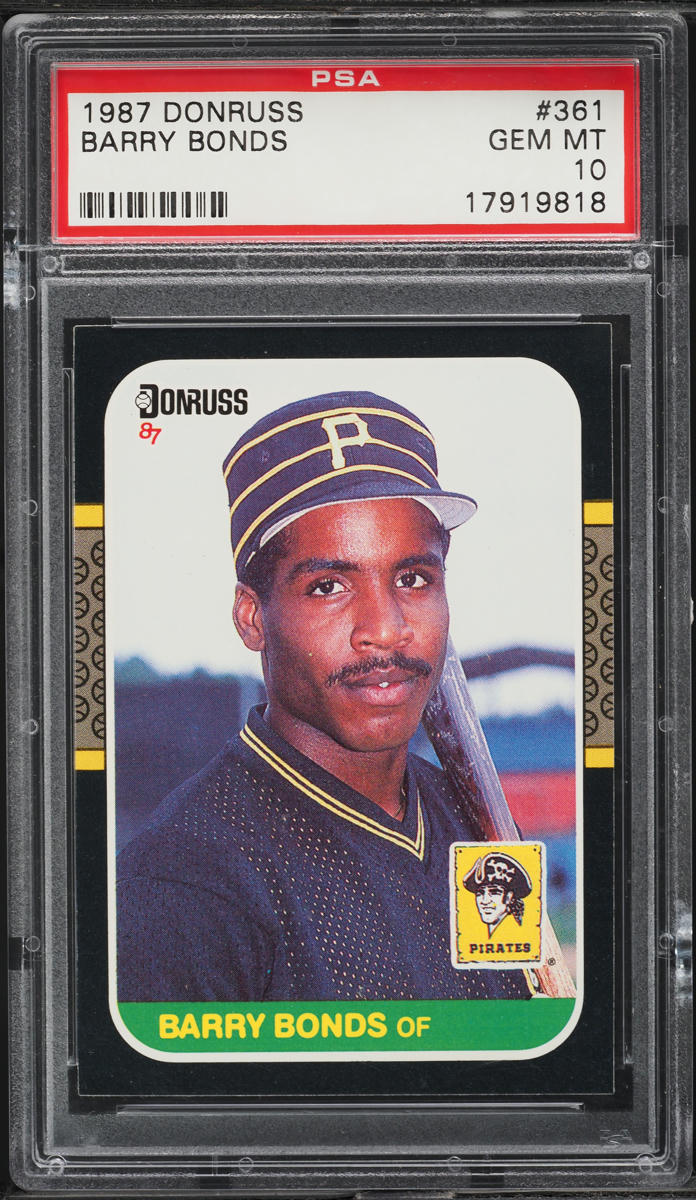 1987 Donruss Barry Bonds ROOKIE #361 PSA 10 GEM MINT on Fanatics Collect