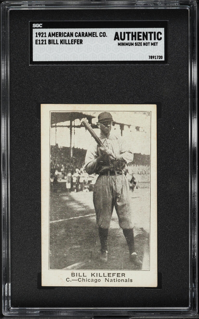 1921 E121 American Caramel Co. Series Of 80 Bill Killefer SGC AUTH on ...