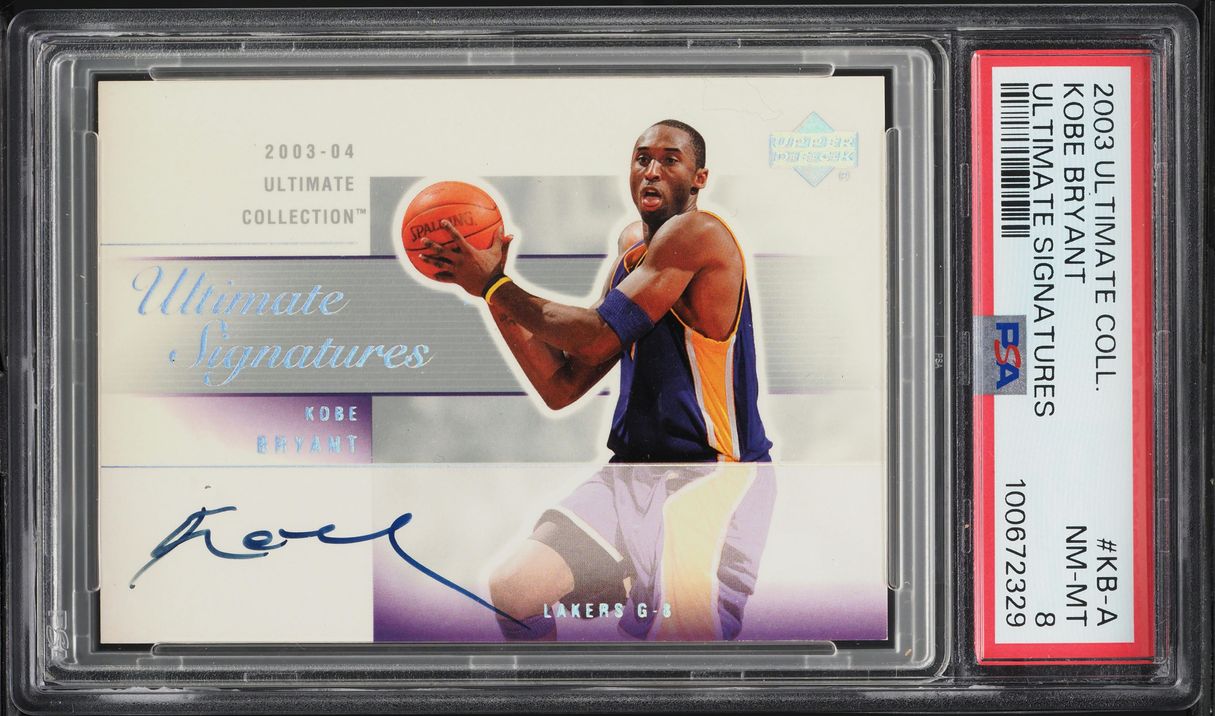 2003 Ultimate Collection Kobe Bryant AUTO #KB-A PSA 8 NM-MT on Fanatics ...