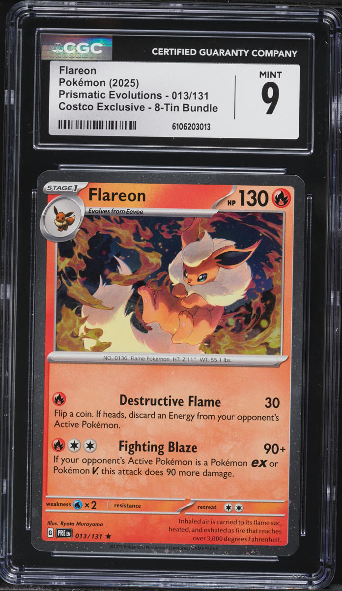 2025 Pokemon SV Prismatic Evolutions Costco Exclusive Bundle Flareon ...