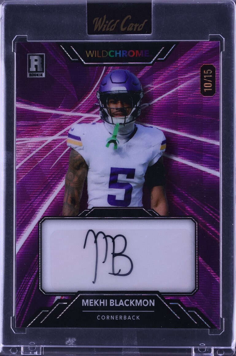 2023 Wild Card WildChrome WildLight Purple Wave Mekhi Blackmon ROOKIE ...