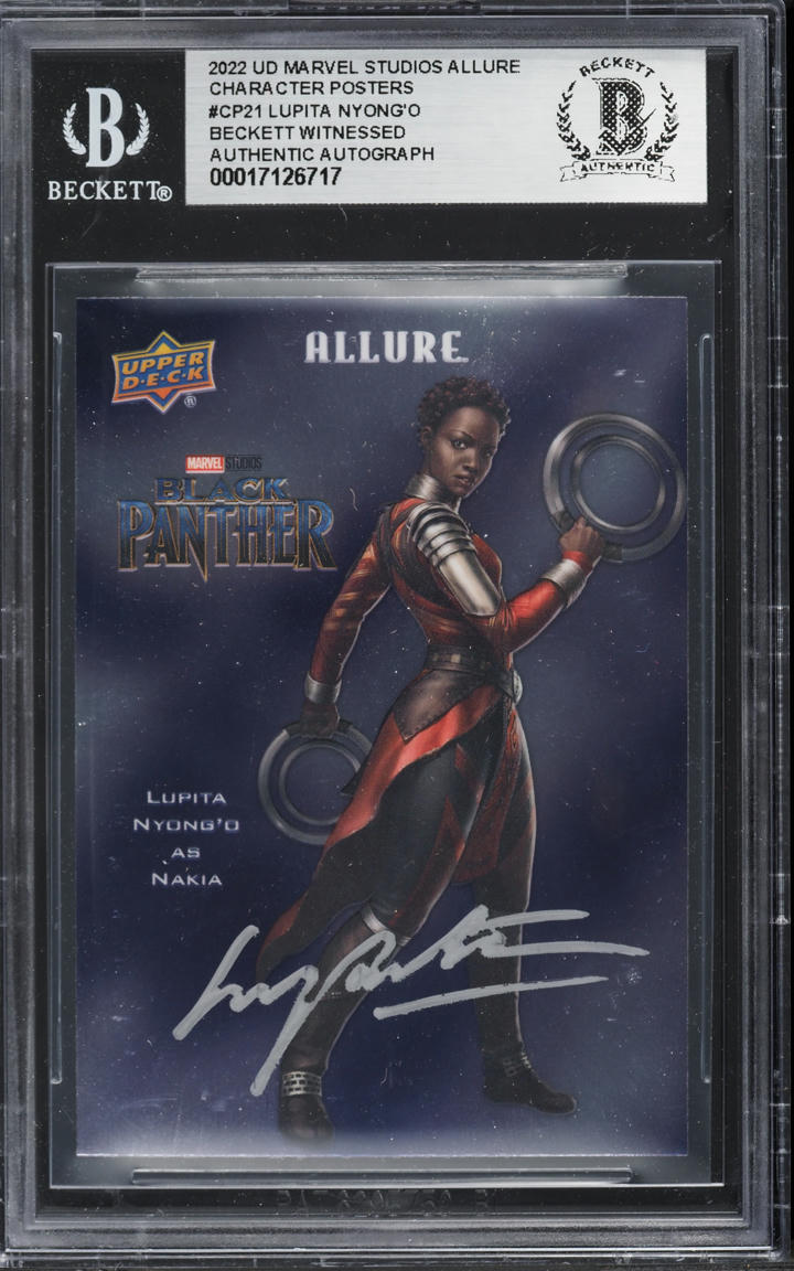 2022 Upper Deck Marvel Studios Allure Character Lupita Nyong'o AUTO BAS ...