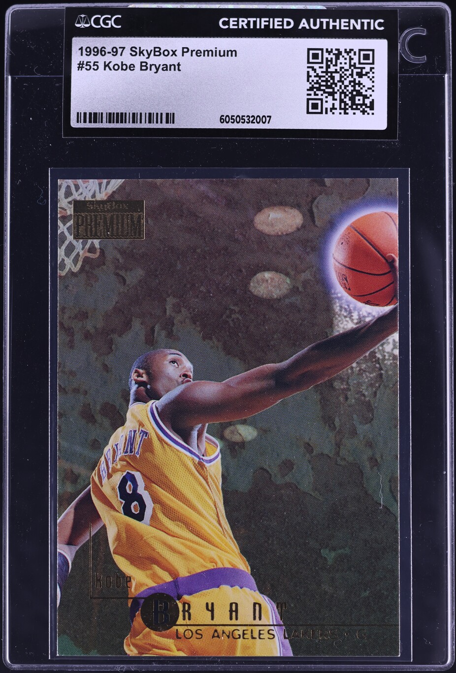 1996 Skybox Premium Kobe Bryant ROOKIE #55 CGC AUTH on Fanatics Collect