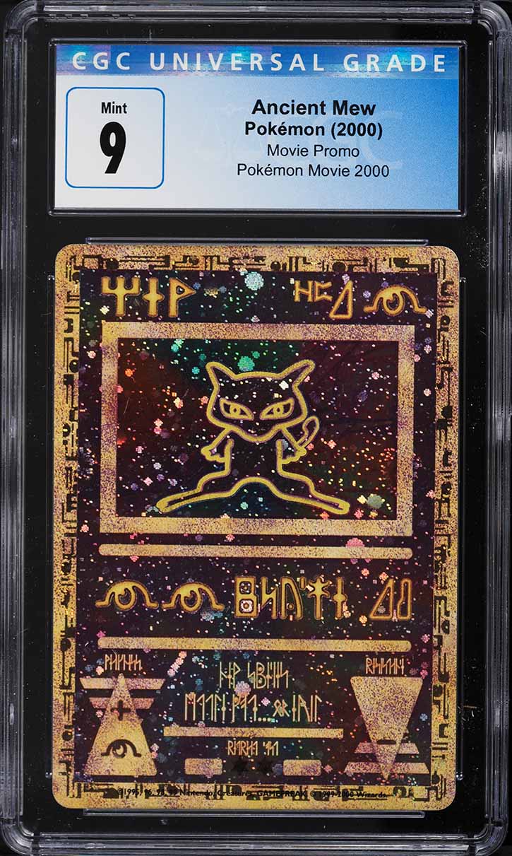 2000 Pokemon Movie Promo Ancient Mew CGC 9 MINT on Fanatics Collect