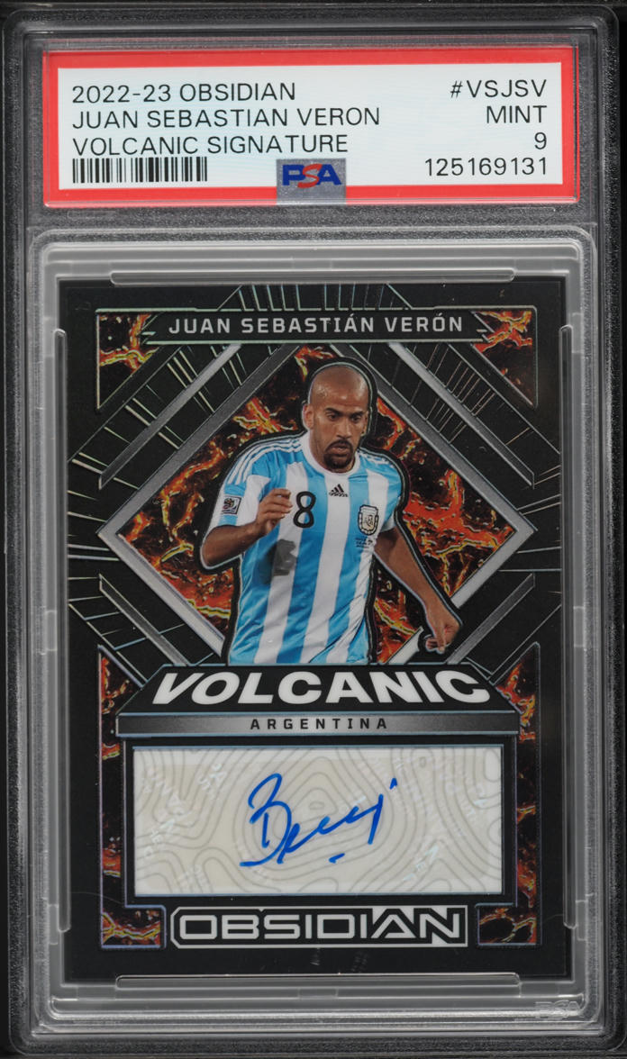 2022 Panini Obsidian Volcanic Signatures Juan Sebastian Veron AUTO /199 ...