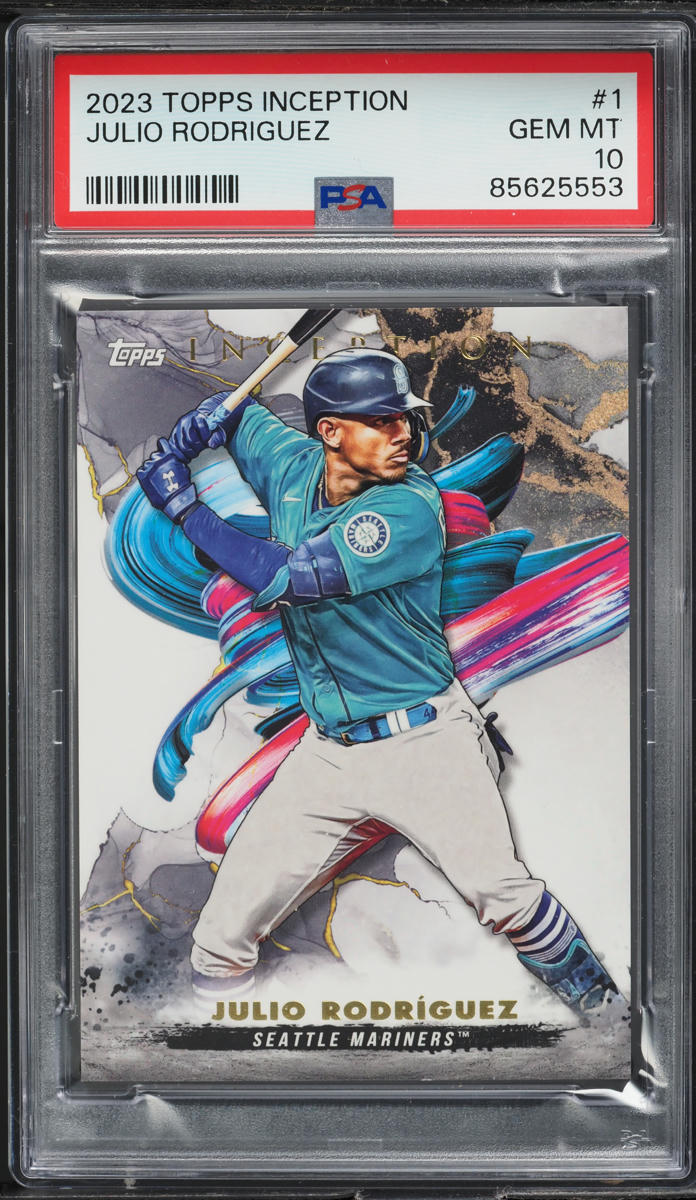 2023 Topps Inception Julio Rodriguez #1 PSA 10 GEM MINT on Fanatics Collect