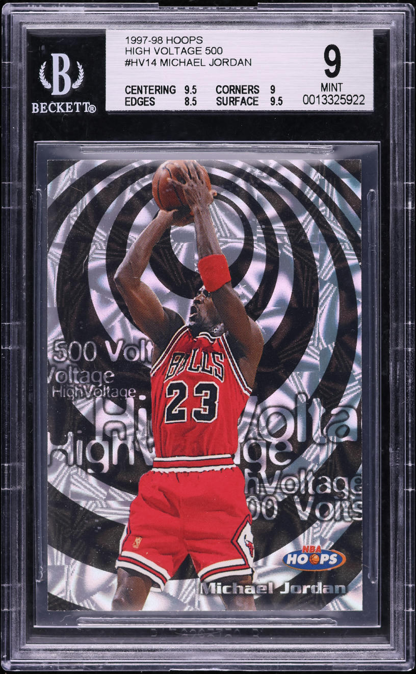 1997 Hoops High Voltage Michael Jordan /500 #HV14 BGS 9 MINT on Fanatics Collect