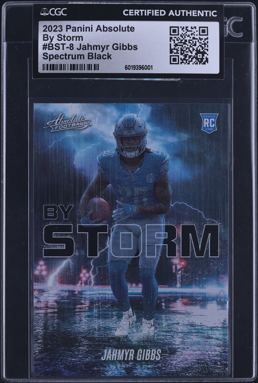 2023 Absolute By Storm Spectrum Black Jahmyr Gibbs ROOKIE 1/1 #BST-8 ...