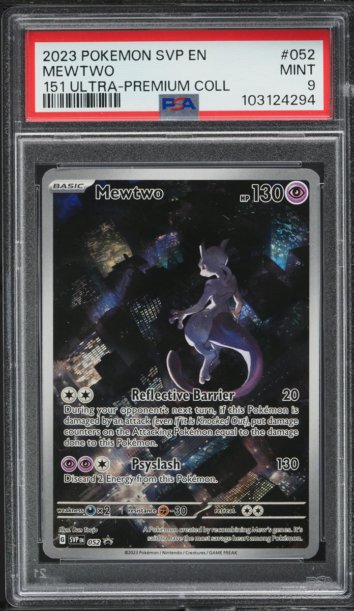 2023 Pokemon SV 151 Black Star Promo Ultra Premium Mewtwo #52 PSA 9 ...