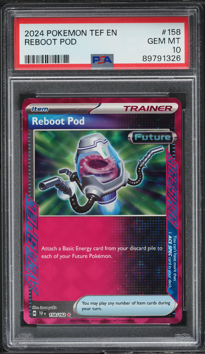 2024 Pokemon SV Temporal Forces Ace Spec Reboot Pod #158 PSA 10 GEM ...
