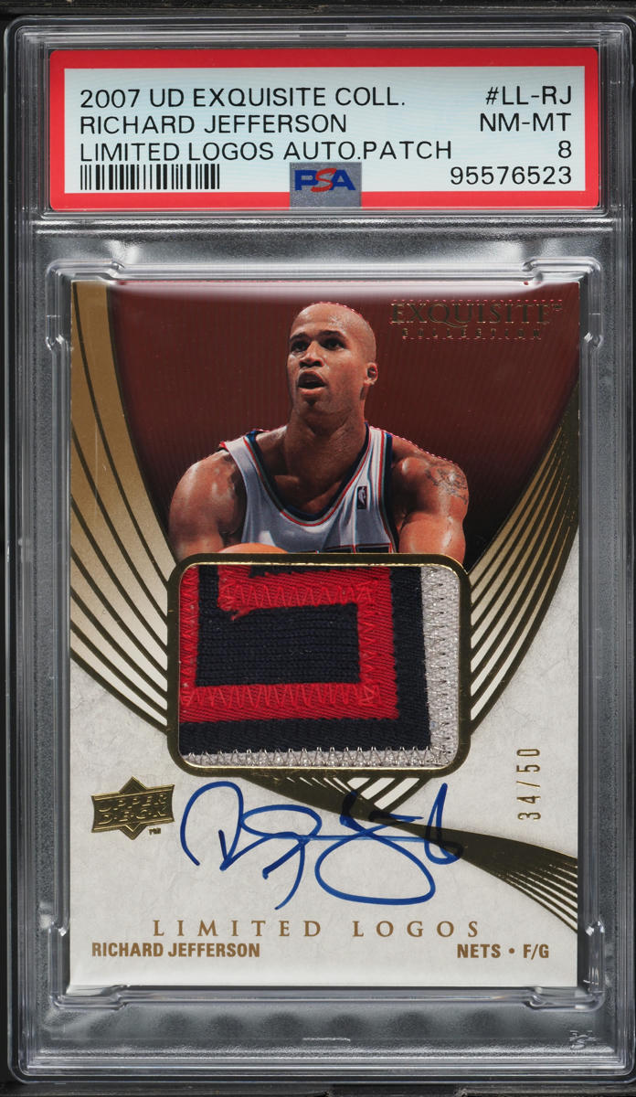 2007 Exquisite Collection Limited Logos Richard Jefferson PATCH AUTO ...