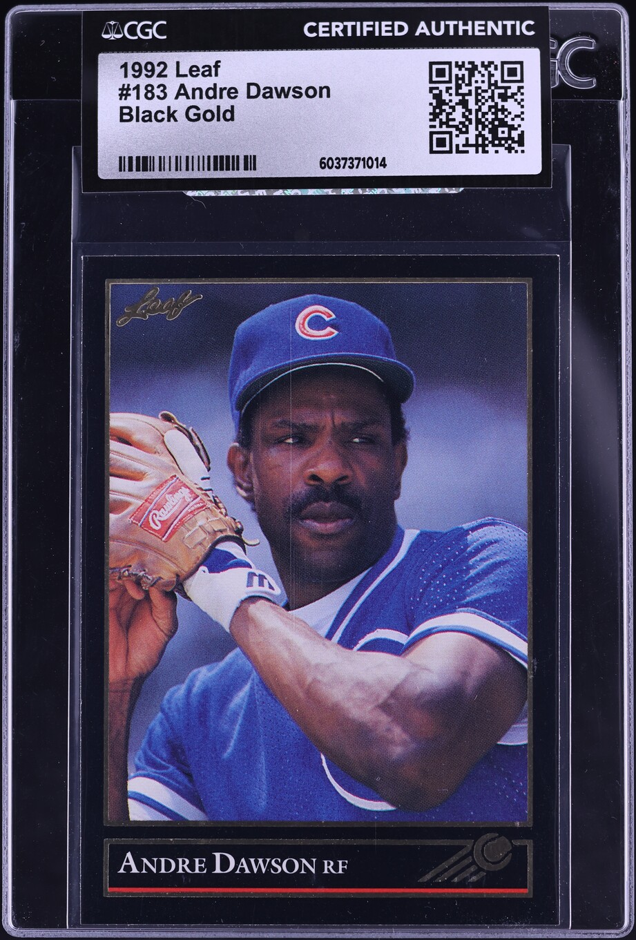 1992 Leaf Black Gold Andre Dawson #183 CGC AUTH on Fanatics Collect